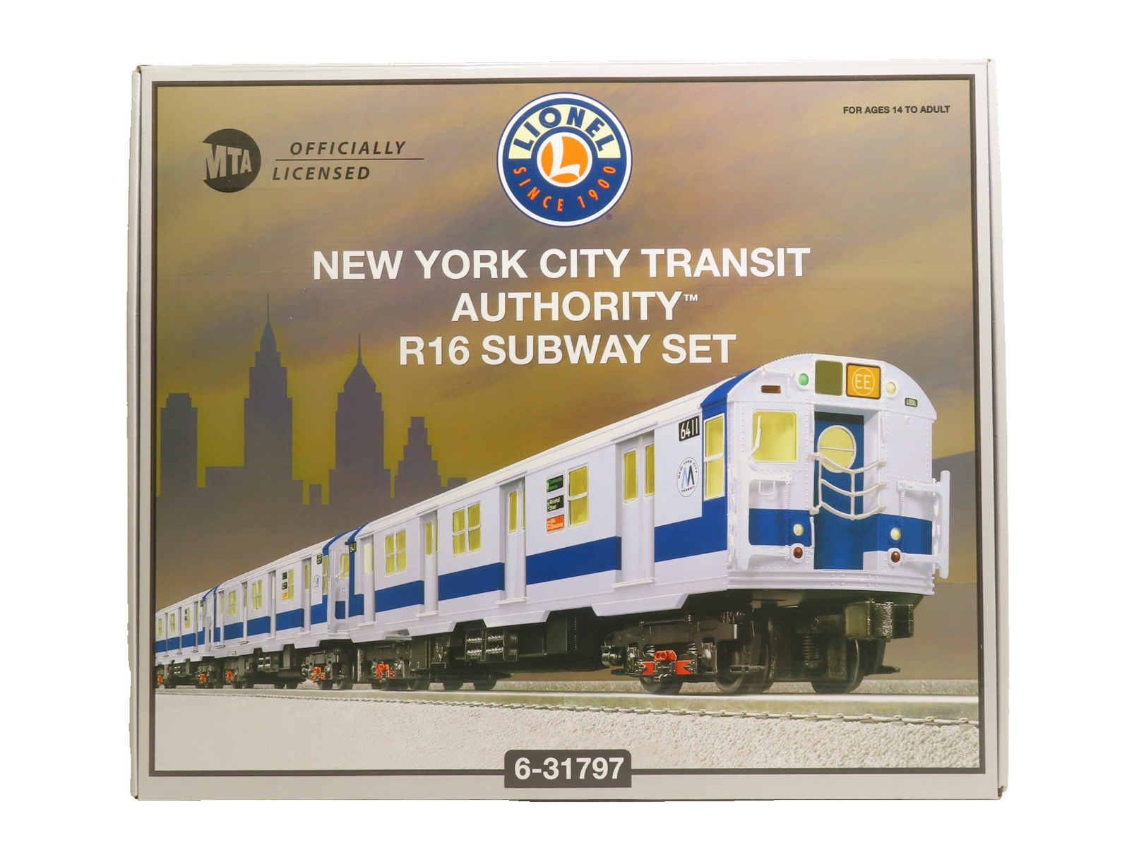 Lionel 631797 NYC Transit Authority R16 Silver Subway Set 4 Cars NIB ...