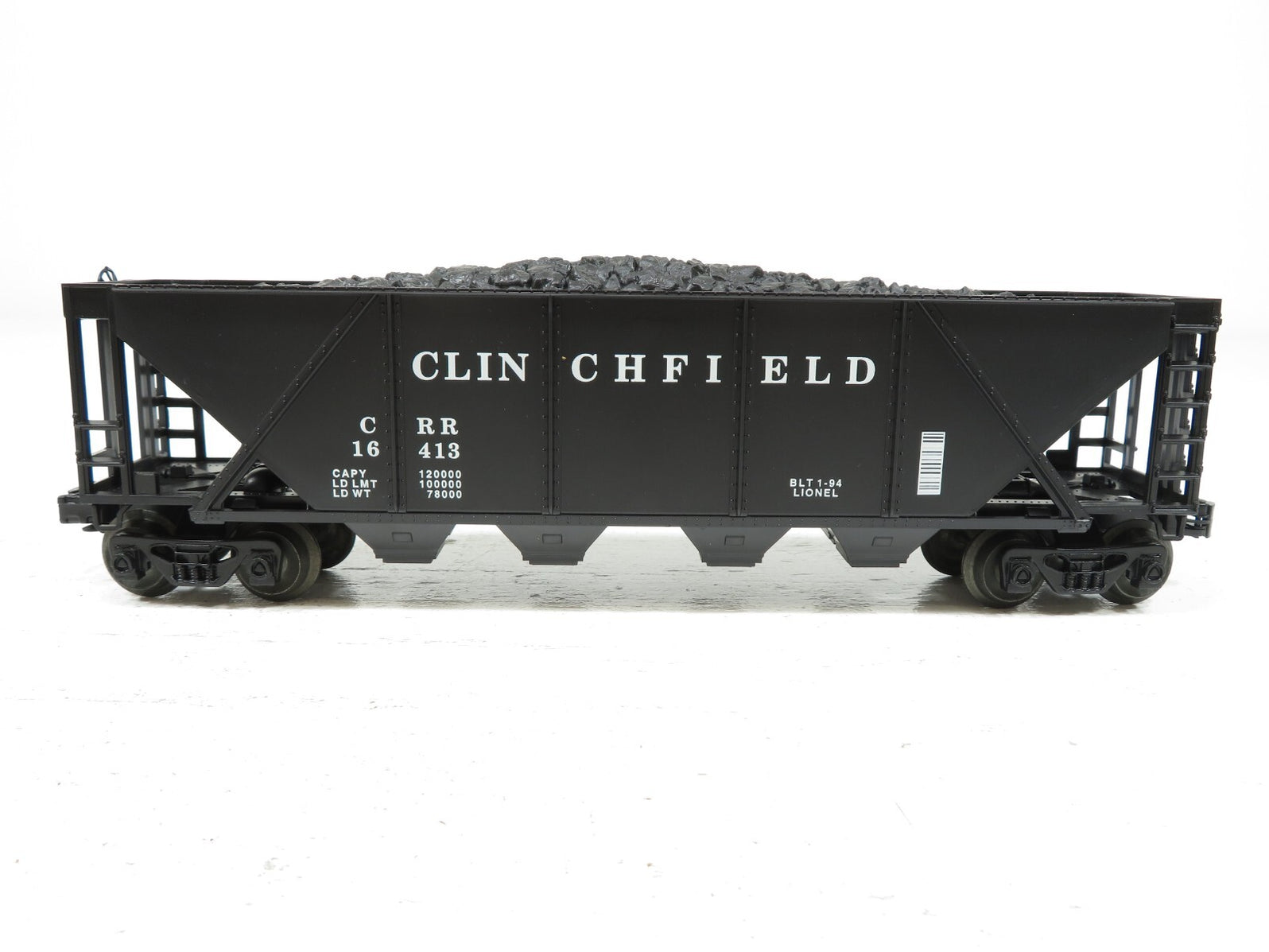 Lionel 6-16413 Clinchfield Four Bay Hopper w/Simulated Coal Load LN ...