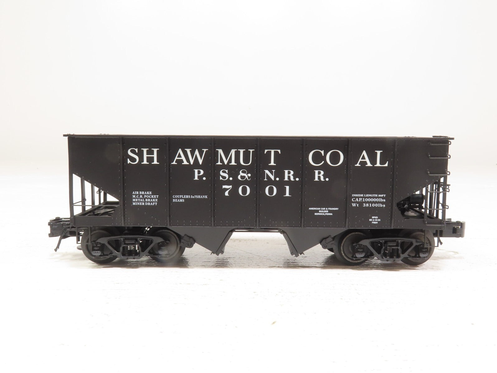 Atlas 8469-1 USRA Coal Hopper Car Shawmut Coal #7001 LN — NY-ElectricTrains