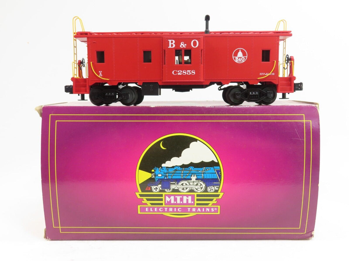 MTH 20-90026 F Baltimore & Ohio Bay Window Caboose LN — NY-ElectricTrains