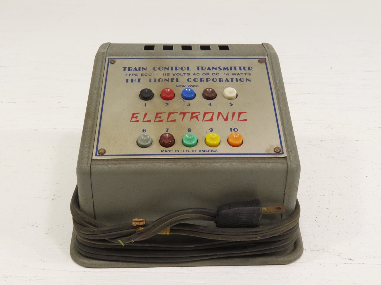 Lionel Post War ECU1 Electronic Control Transmitter w/Original Box 822 ...