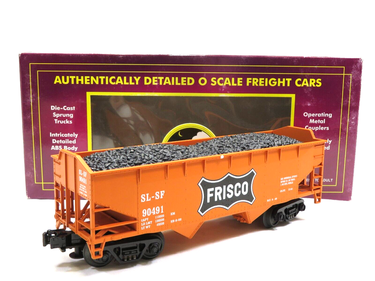 MTH 20-97415 Frisco 2-Bay Offset Hopper w/Coal Load LN — NY-ElectricTrains